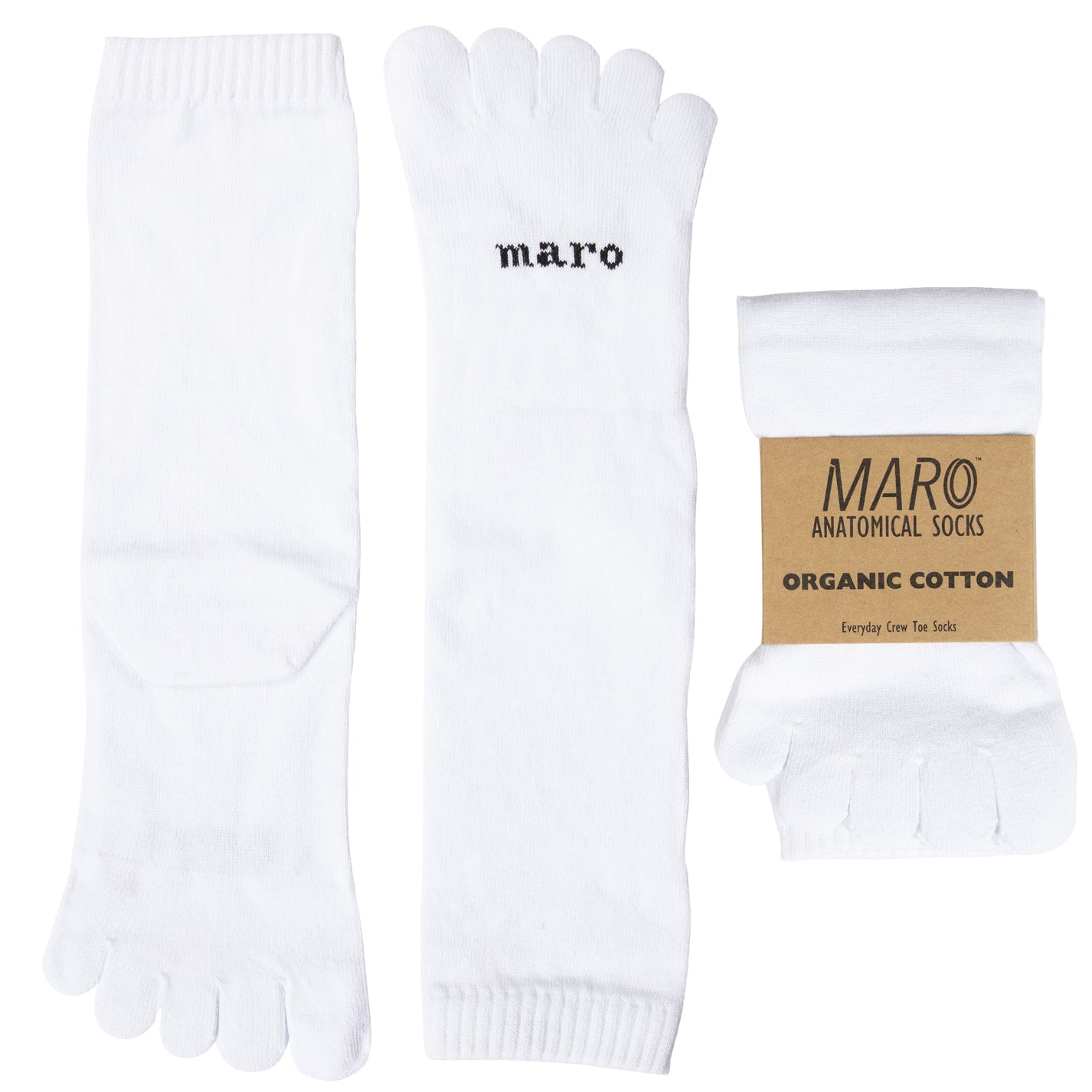 Organic Cotton Everyday Crew Toe Socks – MARO
